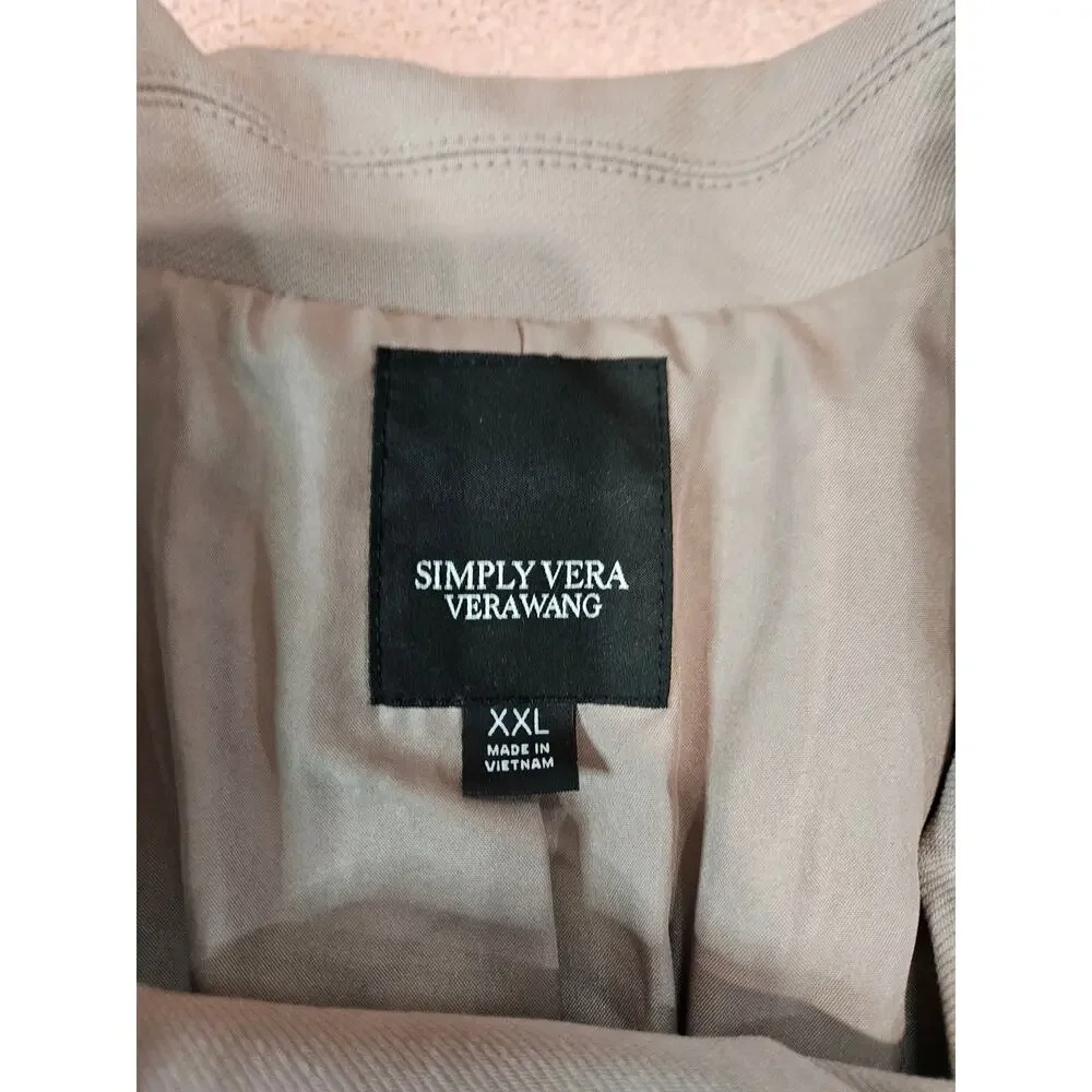 Simply Vera Vera Wang | Jackets & Coats | Simply Vera Vera Wang Tan ...